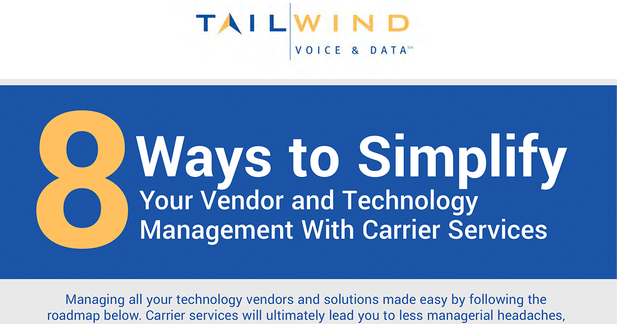 How To Simplify Vendor & Technology Management | Infographic